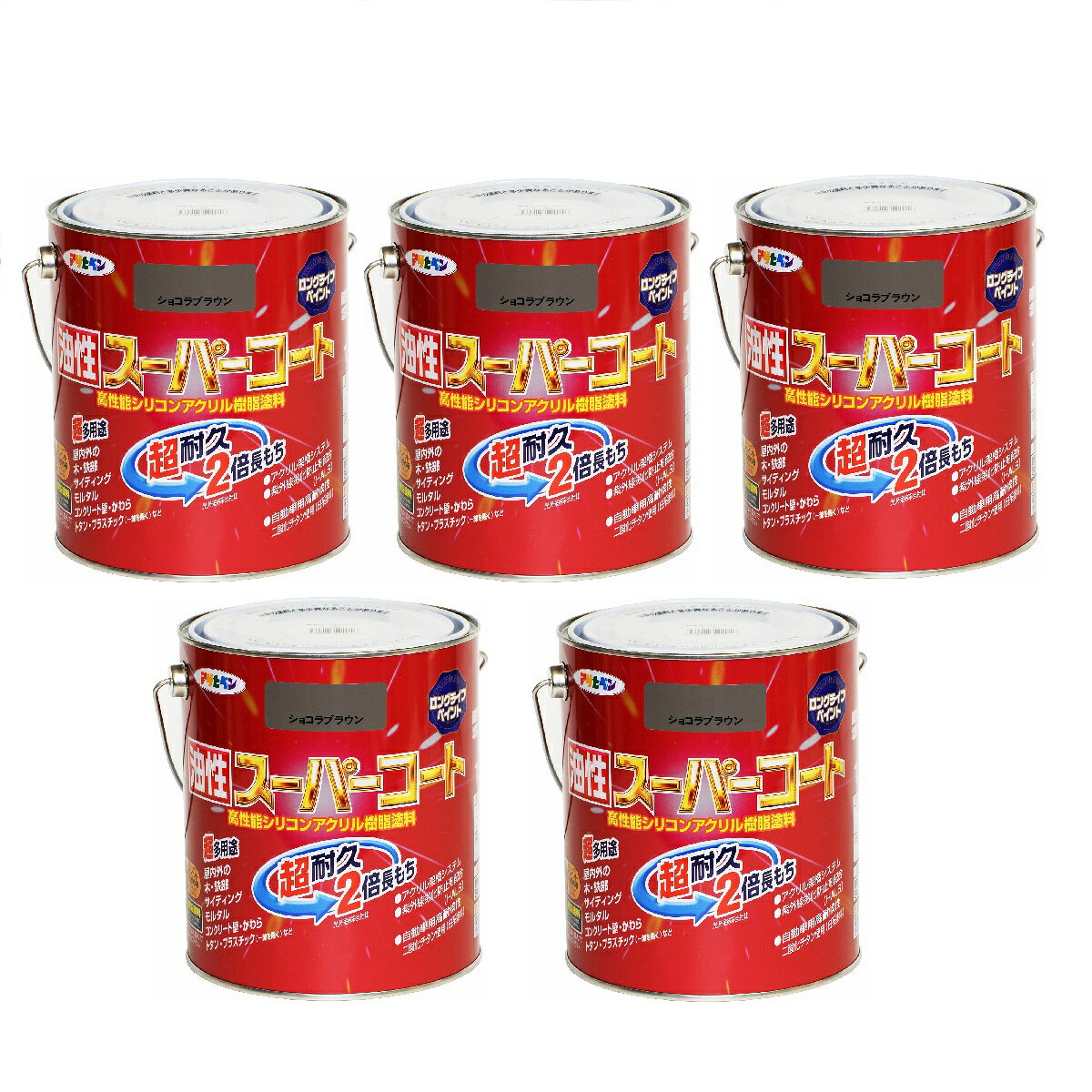 ◆油性多用途塗料 超耐久！超多用途！◆特長◆● シリコンアクリル樹脂のシリコン架橋システム及び紫外線劣化防止剤(HALS)の相乗効果により、汚れにくく、耐久性が格段に優れた高性能塗料です。 ● モルタルやコンクリート壁などアルカリ面にも塗装...