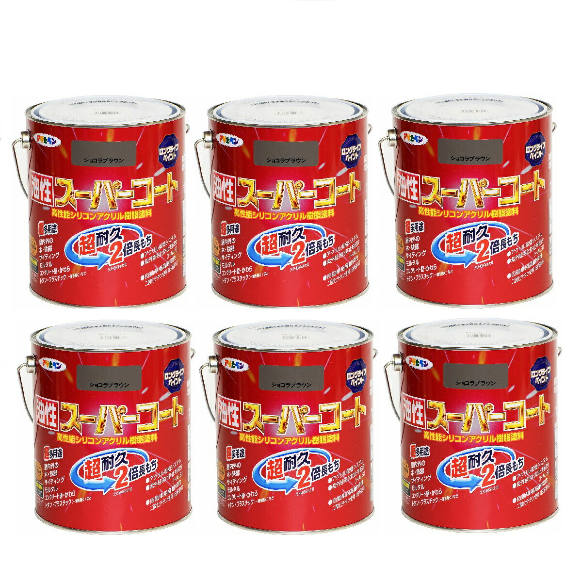 ◆油性多用途塗料 超耐久！超多用途！◆特長◆● シリコンアクリル樹脂のシリコン架橋システム及び紫外線劣化防止剤(HALS)の相乗効果により、汚れにくく、耐久性が格段に優れた高性能塗料です。 ● モルタルやコンクリート壁などアルカリ面にも塗装...