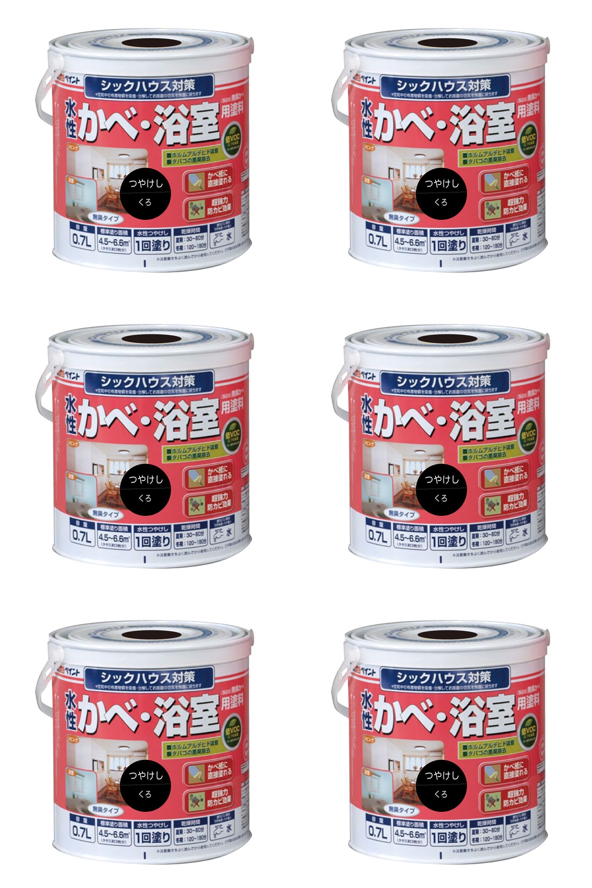 ※色見本はご使用端末により若干の誤差がございますので、ご注意ください。 【特長】 ・ホルムアルデヒドやタバコの悪臭を吸着し封じ込めます。 ・強力防かび剤配合なので、浴室かべ・カビの気になるビニールクロスの塗り替えにもお奨めです。 【属性・仕...