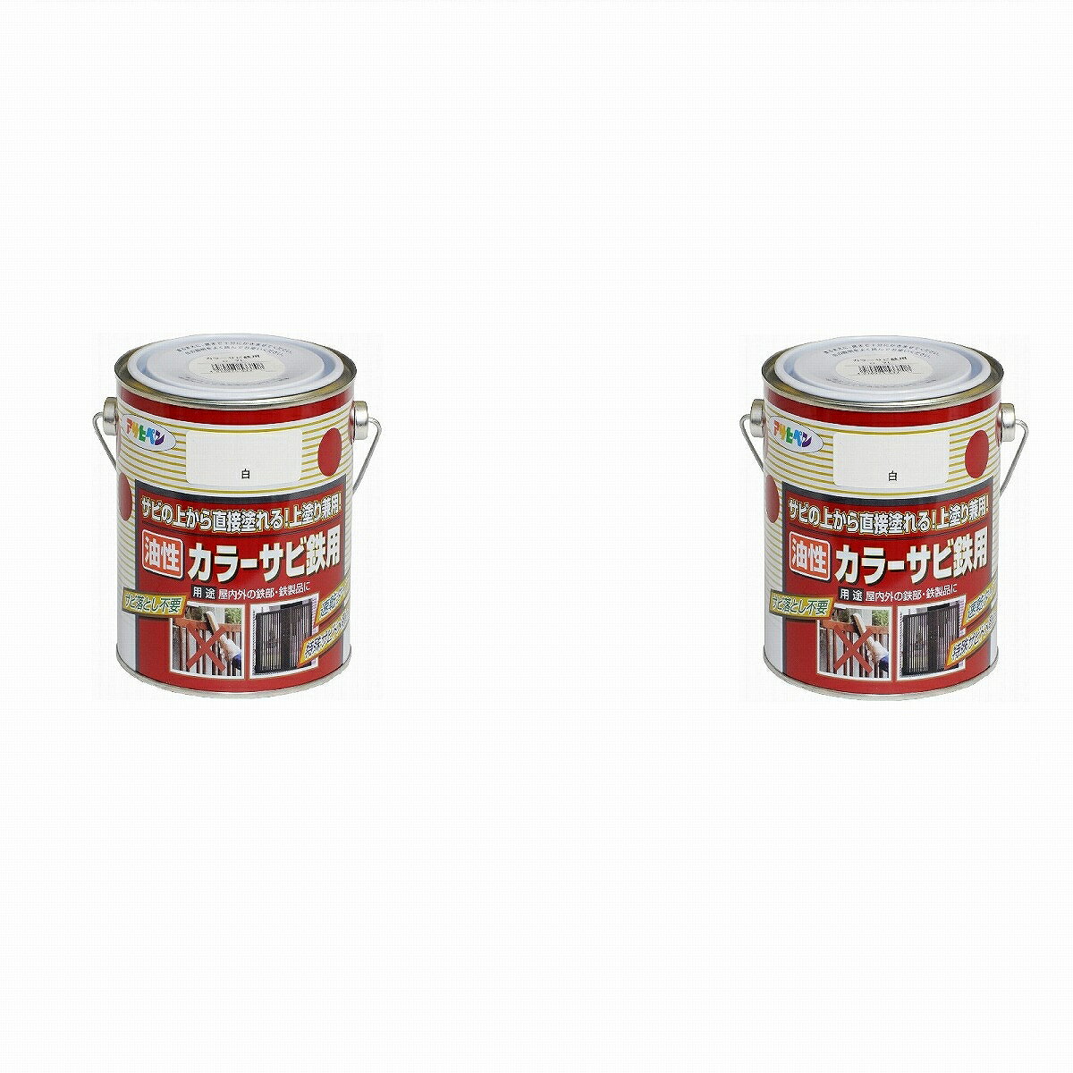 ◆サビの上からそのまま塗れる、上塗り兼用サビ止め塗料◆特長◆●特殊防錆剤の配合により、サビを落とさずにサビの上から直接塗れます。 ●サビ止めと上塗りが同時にできる、速乾性の一回塗り塗料なので、塗装時間を大幅に短縮します。 ●シリコンアクリル...