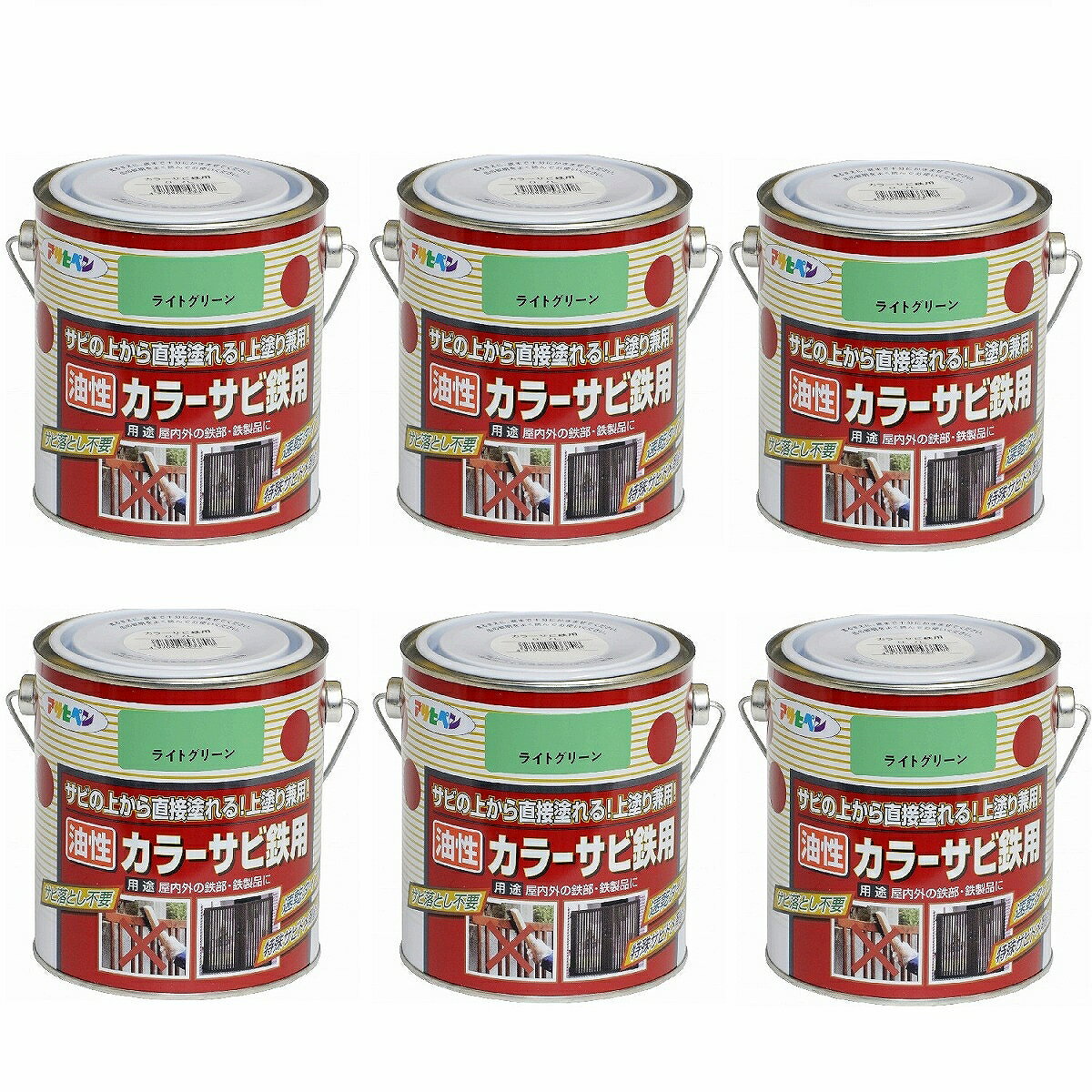 ◆サビの上からそのまま塗れる、上塗り兼用サビ止め塗料◆特長◆●特殊防錆剤の配合により、サビを落とさずにサビの上から直接塗れます。 ●サビ止めと上塗りが同時にできる、速乾性の一回塗り塗料なので、塗装時間を大幅に短縮します。 ●シリコンアクリル...