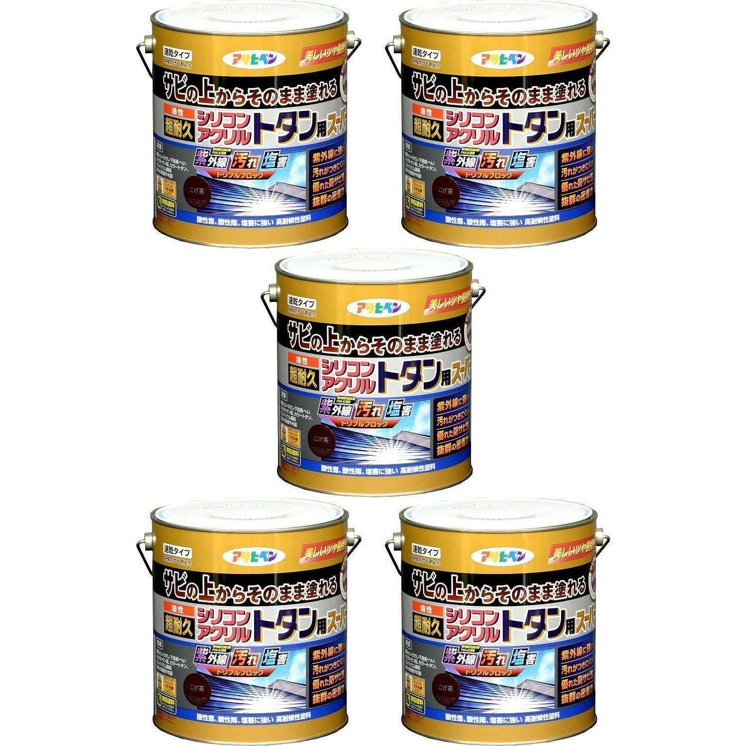 ●特長 ●サビの上から直接塗れる、トタン用の高光沢塗料です。 ●1回塗りで仕上がりますので作業性が抜群です。 ●特殊強力防サビ剤がサビの進行を抑え、長期間素材をサビから保護します。 ●紫外線劣化防止剤(HALS)を配合していますので、長期間...