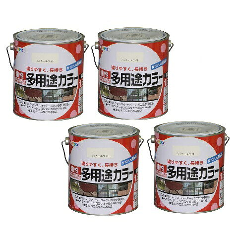 ◆油性多用途塗料 ハイコストパフォーマンスを実現！◆特長◆●紫外線吸収剤（UVA）、紫外線劣化防止剤（HALS）配合により耐久性に優れた塗料です。 ●サビドメ剤を配合していますので、サビの発生を防ぎます。 ●タレにくいのでたいへん塗りやすく...