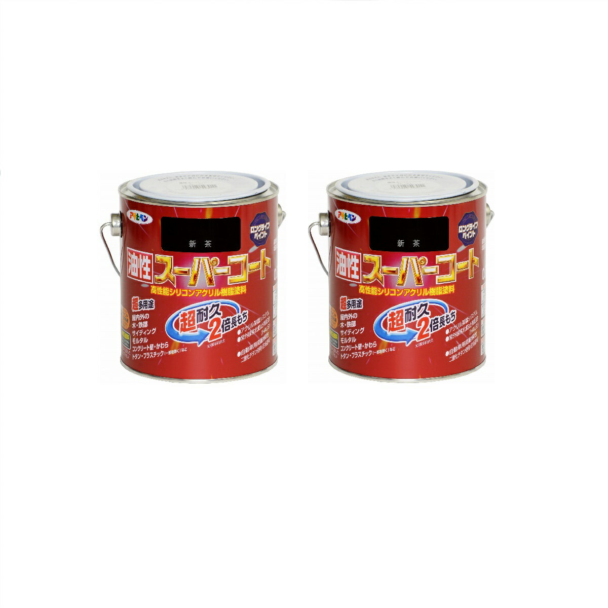 ◆油性多用途塗料 超耐久！超多用途！◆特長◆● シリコンアクリル樹脂のシリコン架橋システム及び紫外線劣化防止剤(HALS)の相乗効果により、汚れにくく、耐久性が格段に優れた高性能塗料です。 ● モルタルやコンクリート壁などアルカリ面にも塗装...