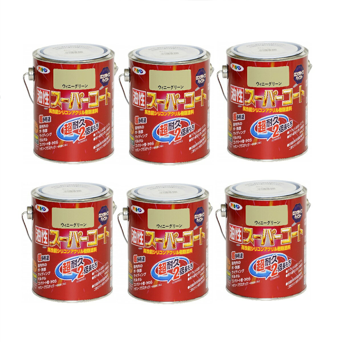 ◆油性多用途塗料 超耐久！超多用途！◆特長◆● シリコンアクリル樹脂のシリコン架橋システム及び紫外線劣化防止剤(HALS)の相乗効果により、汚れにくく、耐久性が格段に優れた高性能塗料です。 ● モルタルやコンクリート壁などアルカリ面にも塗装...