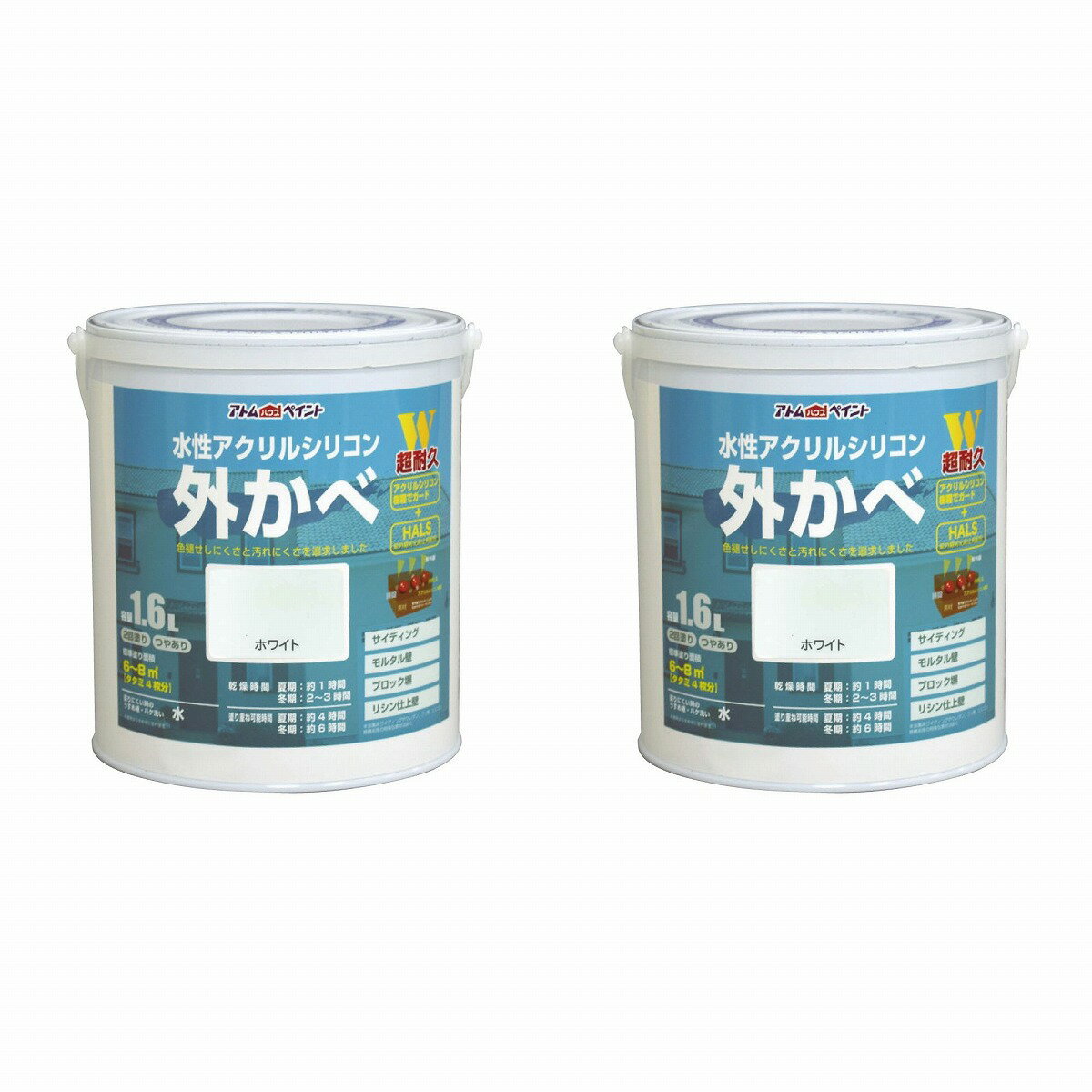 ※色見本はご使用端末により若干の誤差がございますので、ご注意ください。 【特長】 ・汚れがつきにくく、ついた汚れも落としやすいアクリルシリコン樹脂塗料。 ・HALS（紫外線劣化防止剤）配合で色褪せにも強い。 【属性・仕上がり感・塗り回数】 ...