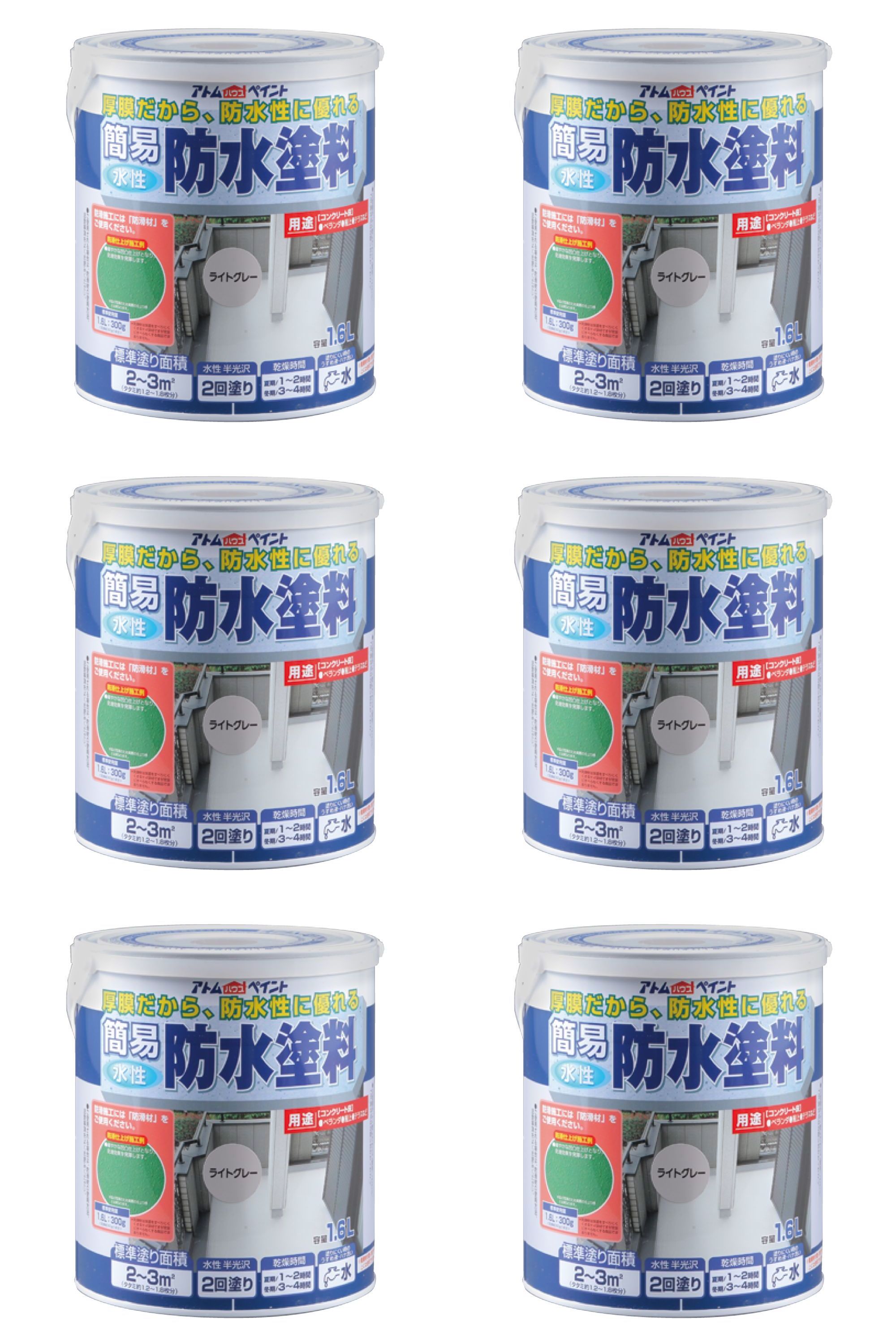 ※色見本はご使用端末により若干の誤差がございますので、ご注意ください。 【特長】 ・柔軟な塗膜なので、ひび割れに強い。 ・厚膜仕上げなので防水性に優れています。 【属性・仕上がり感・塗り回数】 ・水性半つや仕上げ　/　2回塗り（薄く2回塗り...