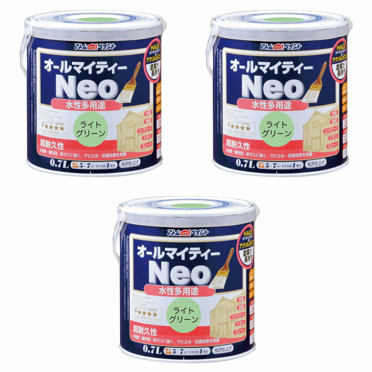 ※色見本はご使用端末により若干の誤差がございますので、ご注意ください。 【特長】 ・長期耐候を実現するアクリルシリコン樹脂とHALS（紫外線劣化防止剤）配合で、さらに色・ツヤが持続します。 ・カラーやサイズのバリエーションも豊富で学園祭や体...