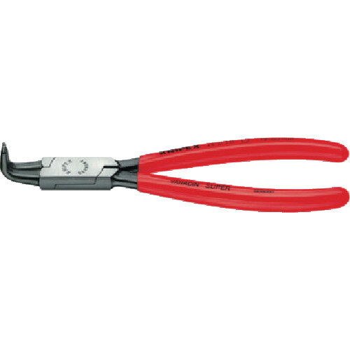 KNIPEX　穴用スナップリングプライヤー90度　12−25mm JAN：4003773022886 メーカー：KNIPEX社 / ブランド：KNIPEX / 原産国：ドイツ 特長●穴用スナップリングの取り付け、取り外しに適しています。●鍛...