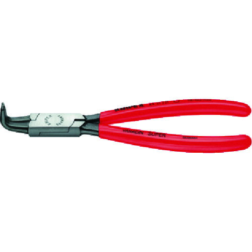 KNIPEX　穴用スナップリングプライヤー90度　19−60mm JAN：4003773022893 メーカー：KNIPEX社 / ブランド：KNIPEX / 原産国：ドイツ 特長●穴用スナップリングの取り付け、取り外しに適しています。●鍛...