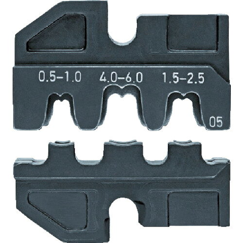KNIPEX　9749−05　圧着ダイス　（9743−200用）JAN：4003773030867メーカー：KNIPEX社 / ブランド：KNIPEX / 原産国：ドイツ用途●非絶縁、オープンプラグ型コネクター（4.8+6.3mmプラグ幅）...