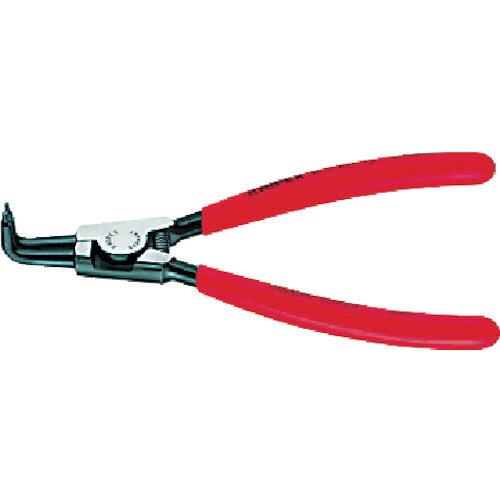 KNIPEX　4621−A01　軸用スナップリングプライヤー　曲 JAN：4003773033967 メーカー：KNIPEX社 / ブランド：KNIPEX / 原産国：ドイツ 特長●軸用スナップリングの取り付け、取り外しに適しています。●鍛...