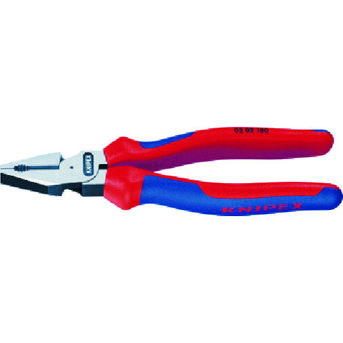 KNIPEX　強力型ペンチ　コンフォートハンドル　200mm JAN：4003773034902 メーカー：KNIPEX社 / ブランド：KNIPEX / 原産国：ドイツ 特長 ●てこの原理を最大限に発揮する独特のレバーデザインにより、通常...