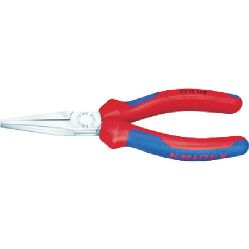 KNIPEX　3015−140　ロングノーズプライヤー　全長140mm JAN：4003773042914 メーカー：KNIPEX社 / ブランド：KNIPEX / 原産国：ドイツ 特長●耐摩耗性に優れ、ハードな使用に最適です。●つかみ面に...