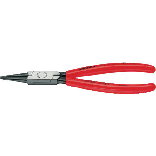 KNIPEX　穴用スナップリングプライヤー　12−25mm JAN：4003773042938 メーカー：KNIPEX社 / ブランド：KNIPEX / 原産国：ドイツ 特長●穴用スナップリングの取り付け、取り外しに適しています。●鍛造によ...