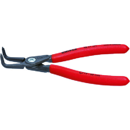 KNIPEX　穴用精密スナップリングプライヤ−90度　19−60mm JAN：4003773048640 メーカー：KNIPEX社 / ブランド：KNIPEX / 原産国：ドイツ 特長●ツール寿命は一般的なスナップリングプライヤーの10倍以...