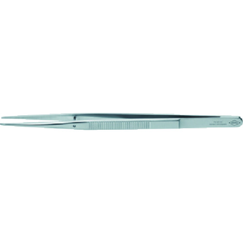 KNIPEX　9222−35　精密ピンセット　155MM　ガイドピン付JAN：4003773054719メーカー：KNIPEX社 / ブランド：KNIPEX / 原産国：パキスタン特長●本体と先端に細かく歯形が付いており、高いグリップ力があ...