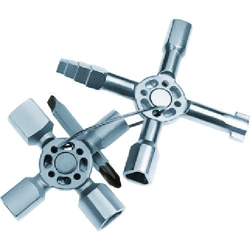 KNIPEX　コントロールキャビネットキー JAN：4003773074670 メーカー：KNIPEX社 / ブランド：KNIPEX / 原産国：ドイツ 特長 ●一般的なキャビネットや遮断システムの開閉に便利なキーセットです。 仕様 ●全長...