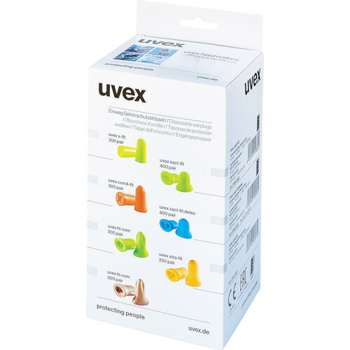 UVEX　【売切商品】耳栓　エグザクトフィットディテクタブル　交換プラグ（1箱400組入） JAN：4031101556901 メーカー：UVEX社 / ブランド：UVEX / 原産国：スウェーデン 特長 ●交換用プラグです。●耳栓に金属を...