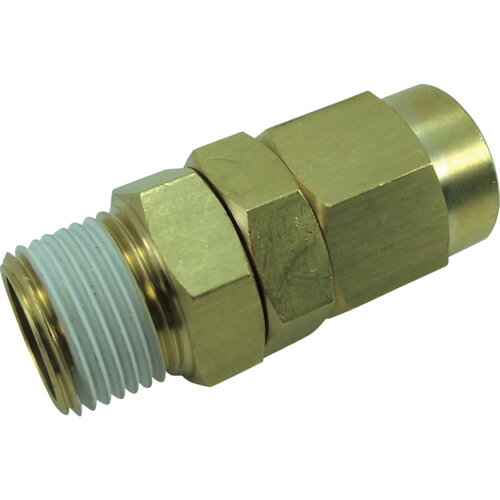 チヨダ　配管継手　ユニバーサルニップル　12mm・R3／8JAN：4537327014299メーカー：千代田通商（株） / ブランド：チヨダ / 原産国：日本特長●袋ナットによる締め込み式ですのでホースバンド等による締め付けより確実です。●...