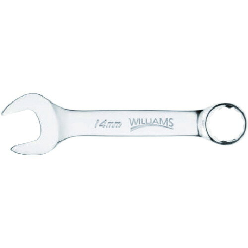 WILLIAMS　スタッビー　コンビネーションレンチ　19mmJAN：4547230099283メーカー：スナップオン・ツールズ（株） / ブランド：WILLIAMS / 原産国：台湾特長●狭い場所で威力を発揮するエクストラショートです。●...
