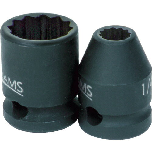 WILLIAMS　インパクト用ソケット　3／8　12角　対辺寸法17mmJAN：4547230101689メーカー：スナップオン・ツールズ（株） / ブランド：WILLIAMS / 原産国：台湾特長●SUPERTORQUE［［R下］］により...