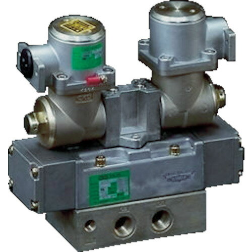 CKD　電磁弁　パイロット式　防爆形5ポート弁　4Fシリーズ（ダブルソレノイド）　Rc3／8　AC100 JAN：4547431018809 メーカー：CKD（株） / ブランド：CKD / 原産国：日本 特長●耐圧防爆構造・爆発等級2・発...