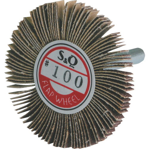 MURAKO　軸付フラップ金具無し　外径50　幅5　軸径6mm　400＃JAN：set4560118262265-10メーカー：（株）ムラコ / ブランド：MURAKO / 原産国：日本特長●最大の特長はフラップホイールの上下の金具がないの...