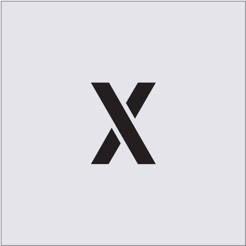 IM　ステンシル　X　文字サイズ50×40mmJAN：4560343370599メーカー：（株）アイマーク / ブランド：IM / 原産国：日本特長●吹付用のステンシルプレートです。●ポリプロピレンの薄い板のため曲面にそわせて使用することが...