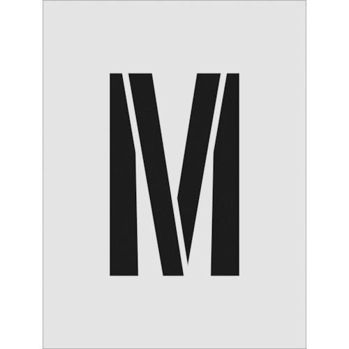 IM　ステンシル　M　文字サイズ250×125mmJAN：4560343373712メーカー：（株）アイマーク / ブランド：IM / 原産国：日本特長●吹付用のステンシルプレートです。●ポリプロピレンの薄い板のため曲面にそわせて使用するこ...