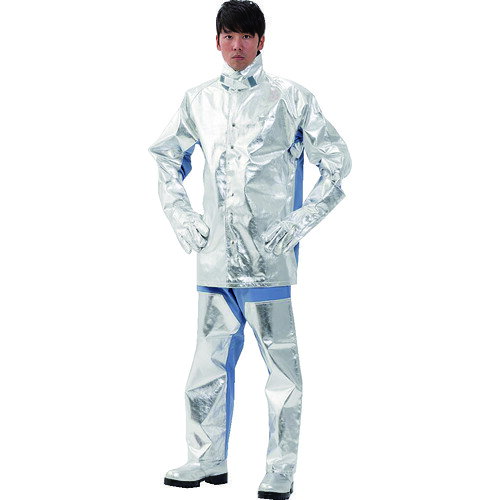日本エンコン　アルミコンビ耐熱服　ズボン JAN：4573416720160 メーカー：日本エンコン（株） / ブランド：日本エンコン / 原産国：日本 特長●アラミド100%の製品よりも耐熱・耐炎性能に優れています。●柔軟でアルミ剥離が起...
