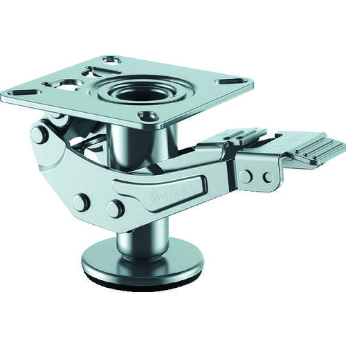 ユーエイ　ユーエイロック　APT型　取付寸法100×100（85×85）JAN：4589856903087メーカー：（株）ユーエイ　キャスター事業部 / ブランド：ユーエイ / 原産国：日本特長●ワンタッチの簡単なペダル操作で台車を固定する...