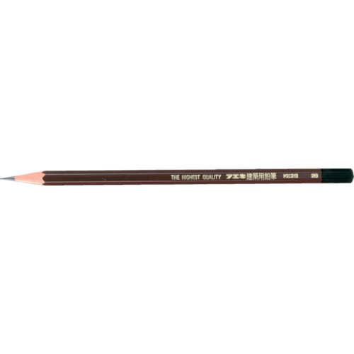 フエキ　建築用鉛筆　2B　（6本入）JAN：4902561609134メーカー：不易糊工業（株） / ブランド：フエキ / 原産国：日本特長●強くなめらかな書き味の建築用鉛筆です。●両端を面取りしているため耳にかける場合も安心です。用途●木...