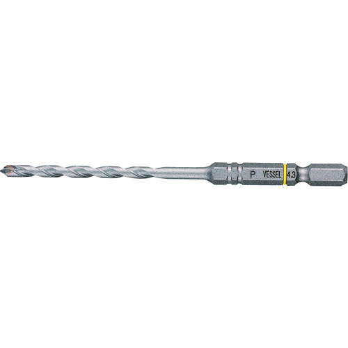 VESSEL　磁器タイル用ドリル　APD　ドリル径：4．3mm　有効長：50mmJAN：4907587006950メーカー：（株）ベッセル / ブランド：VESSEL / 原産国：ベトナム特長●専用設計された先端形状と材質により、磁器タイル...
