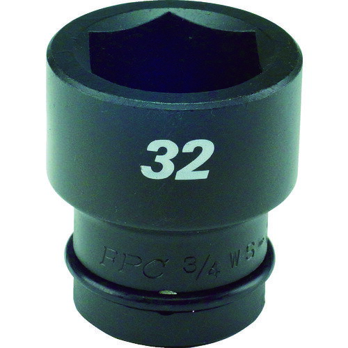 FPC　インパクト　ショート　ソケット　差込角19mm　対辺32mm　1．1／4 JAN：4938905001449 メーカー：フラッシュツール（株） / ブランド：FPC / 原産国：日本 特長●インパクト用ショートソケットです。 仕様●...