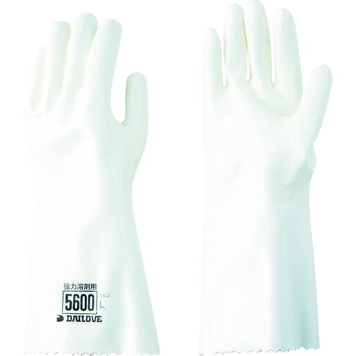 DAILOVE　耐溶剤用手袋　ダイローブ5600（LW）JAN：4940656156095メーカー：ベッセル（株）（ダイヤゴム（株）） / ブランド：DAILOVE / 原産国：日本特長●表面粒子が滑りに強くハードワーク向けの耐溶剤手袋です...