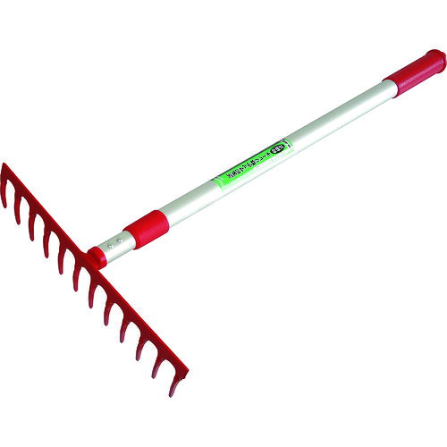 GS　芝生のサッチ取りレーキ　伸縮式 JAN：4951167640362 メーカー：キンボシ（株） / ブランド：GS / 原産国：中国 特長●12本爪で芝生の「サッチ（刈りかすなどの層）」を取り除きます。●伸縮柄なので使いやすい長さに調節...