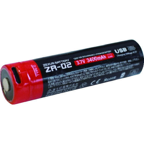 特長●本体に充電ポートを備えた充電池です。(USB Type-C)●3400mAhの大容量バッテリーです。●USBポート付で非常時にパワーバンクとして使えるZEXUS専用充電池です。用途仕様●幅(mm)：18●奥行(mm)：18●適合機種：...