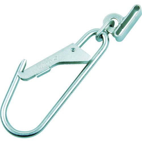 特長●工具を吊るのに便利です。用途●工具袋などの吊り下げ仕様●全長(mm)：228●口開き(mm)：45●適用ベルト幅(mm)：45●最大使用重量(kg)：50●色仕様2●ツヨロン　安全帯用工具吊りフック材質／仕上●スチールセット内容／付属...