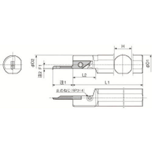 特長●S-SVN-S型です。用途●小内径ボーリング●システムバー仕様●適合チップ：VNBR/VNBTR/VNGR/VNFGR/VNTR仕様2●スクリュークランプ方式●丸シャンク●サイドストッパーなし●同径タイプ材質／仕上セット内容／付属品注意