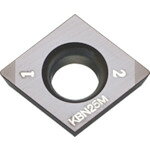 京セラ　旋削加工用チップ　CBN　KBN510JAN：4960664437818メーカー：京セラ（株） / ブランド：京セラ / 原産国：非公開特長●硬質結合相により、高い耐摩耗性を有します。●高硬度ダイス鋼の仕上げ加工、連続加工に適応しま...