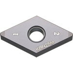 京セラ　旋削加工用チップ　CBNコーティング　KBN25MJAN：4960664507245メーカー：京セラ（株） / ブランド：京セラ / 原産国：非公開特長●微粒子CBNと耐熱結合相に耐熱性MEGAGOATを施し、高硬度合金鋼の汎用領域...