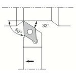 京セラ　外径・倣い加工用スモールツールホルダ　ADJC−FFJAN：4960664603893メーカー：京セラ（株） / ブランド：京セラ / 原産国：非公開特長●背面クランプ方式です。用途●外径・倣い加工用。仕様●適合チップ：DC○○11...
