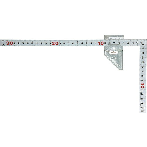 シンワ　曲尺平ぴた　シルバー　30cm　表裏同目　ストッパー金属製付　JIS JAN：4960910124837 メーカー：シンワ測定（株） / ブランド：シンワ / 原産国：日本 特長 ●丈夫な金属性で熱に強く、溶接作業にも使用できます。...
