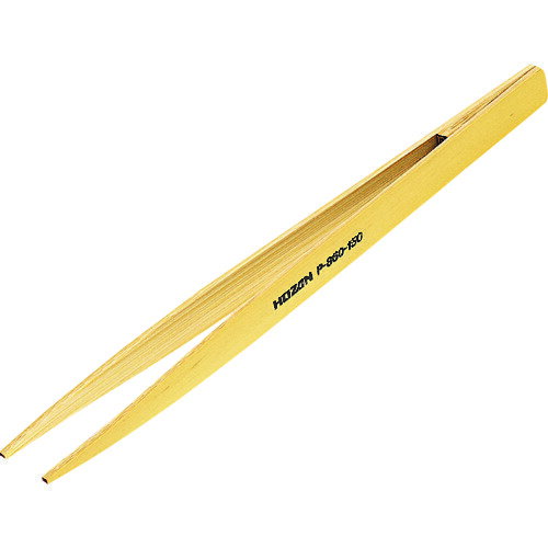 特長●非磁性・絶縁性に優れ、対象物を傷つけません。用途●光学ガラス製品や傷がつきやすい部品のピックアップに。仕様●全長(mm)：150●幅(mm)：9.5●先端幅(mm)：1.2●先端：直型仕様2材質／仕上●竹セット内容／付属品注意●ESD...