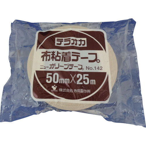 TERAOKA　ニューオリーブテープ　NO．142　100mm×25M JAN：4964833142107 メーカー：（株）寺岡製作所 / ブランド：TERAOKA / 原産国：インドネシア 特長 ●包装用の定番布テープです。●コシのある布...