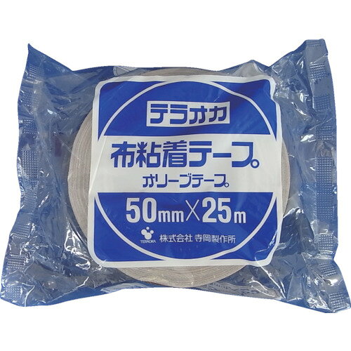 TERAOKA　カラーオリーブテープ　NO．145　茶　50mm×25M JAN：4964833145597 メーカー：（株）寺岡製作所 / ブランド：TERAOKA / 原産国：日本 特長 ●鮮明な色を豊富に揃えた重梱包用カラー布テープで...