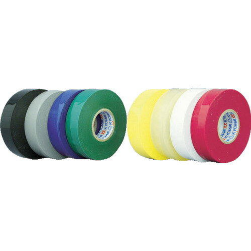 パイロン　ビニルテープ　19mm×10m　緑　10巻入りJAN：4971620441015メーカー：（株）共和 / ブランド：パイロン / 原産国：日本特長●粘着力が強く、金属・木・ガラス・布その他ほとんどのものに密着します。●長時間の使用...