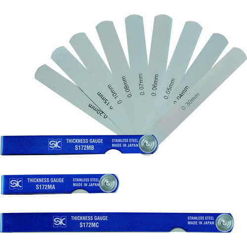 特長●錆に強いステンレス製リーフを採用しています。●測定器では測りづらい二平面間の微細な隙間に差し込むことにより正確に検査できます。●自動車や発動機関のピストンやシリンダ部の間隔測定に必要不可欠な測定具です。用途●すき間の測定に。仕様●リー...