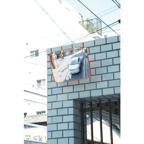 光　ガレージミラー角型540mm×375mmJAN：4977720004594メーカー：（株）光 / ブランド：光 / 原産国：台湾特長●角度調節が自由です。用途●ガレージの出入り口・見通しの悪い曲がり角・倉庫内の安全管理・衝突防止に。仕様...